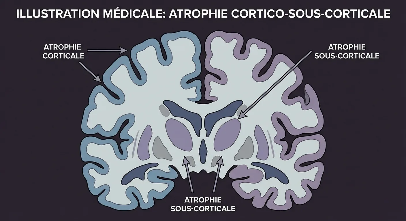 Atrophie cortico-sous-corticale : c’est quoi exactement